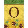 Sunflower Monogram-O Flag | Personalized Flags | Clearance Flag