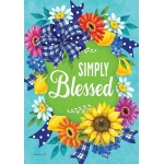 Simply Blessed Flag | Double Sided Flags | Spring Flag | Cool Flag