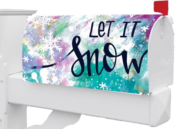 Let It Snow Mailbox Cover | Mailbox Covers | MailWraps