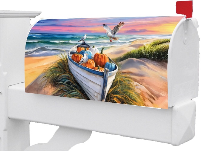 Pumpkin Boat Mailbox Cover | Mailbox Covers | Mailbox Wraps